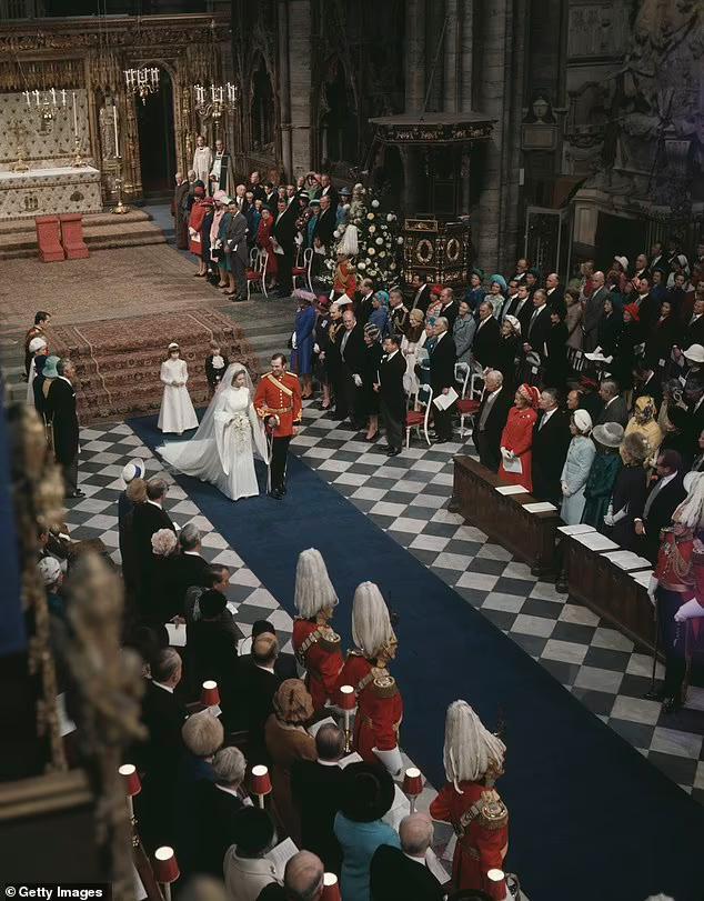 As the first royal wedding to be broadcast in colour, Princess Anne and ...