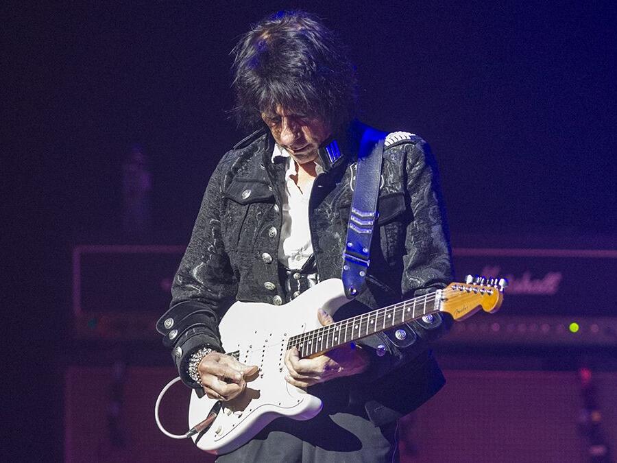 “He turned his amps around so they’re off-stage. The ones facing ...