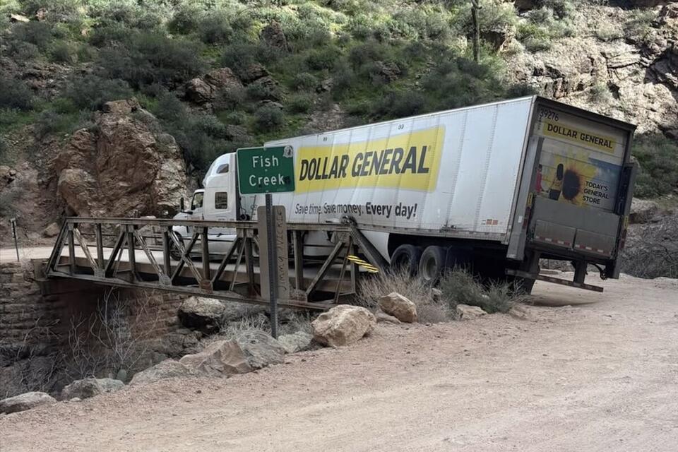 Truck driver ignored signs and followed GPS before getting stuck on one ...