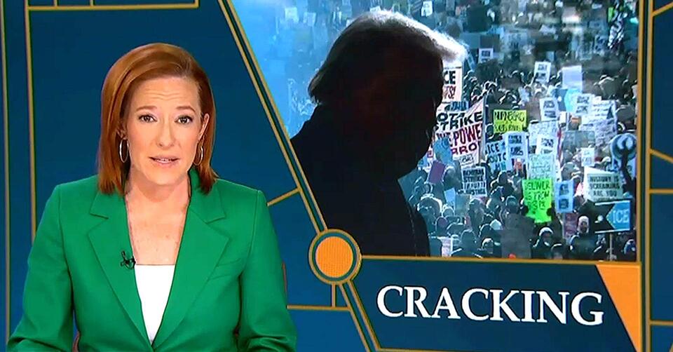 MS NOW’s Jen Psaki Cheers Protesters for Deep-Sixing Trump’s ‘Little ...