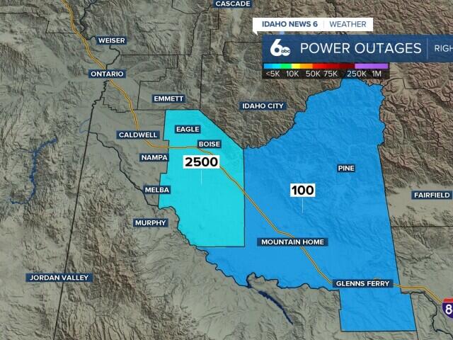 Power outages across the Treasure Valley