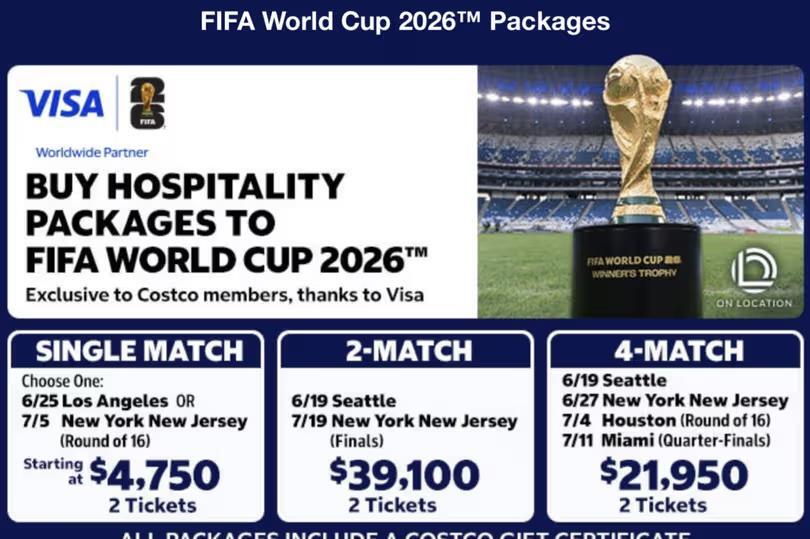 Costco selling extortionate $39,100 World Cup ticket package completely ...