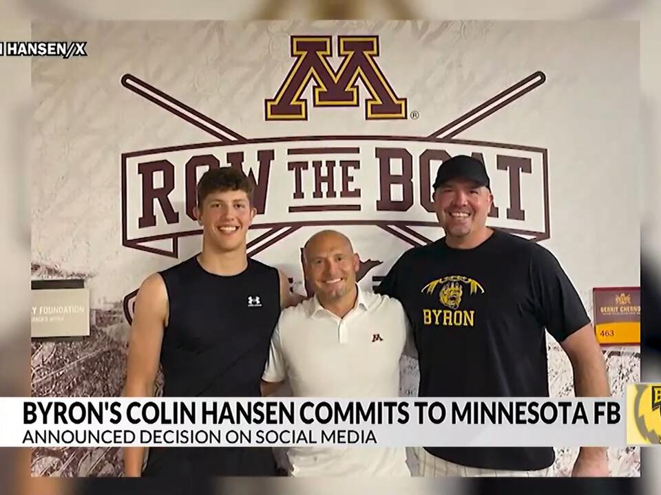 Byron’s Colin Hansen Commits to Minnesota Football