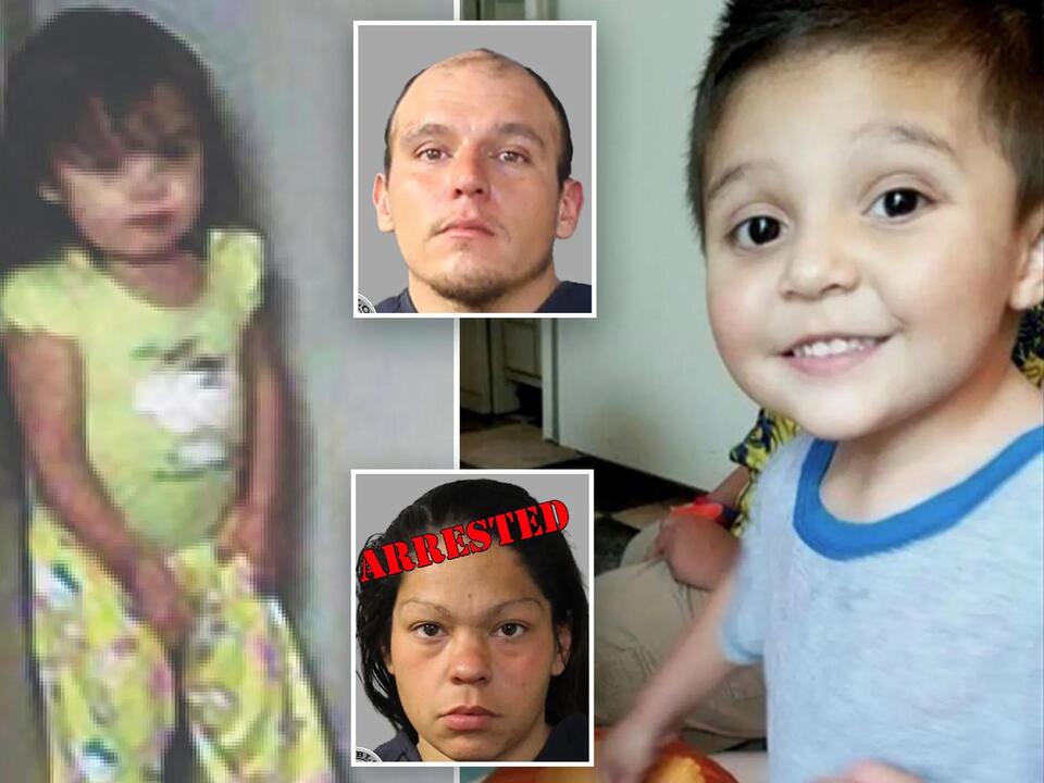 Dad, girlfriend arrested after kids’ bodies found encased in concrete ...