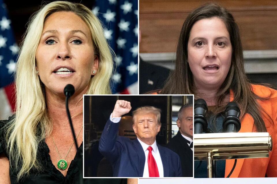 GOP Reps. Marjorie Taylor Greene and Elise Stefanik introduce ...