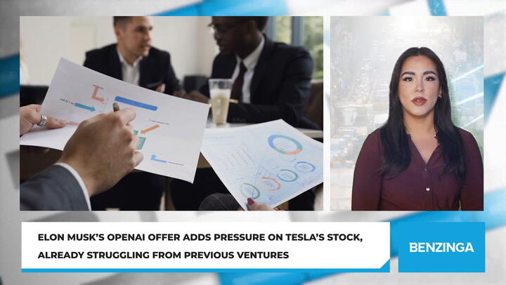 Elon Musk’s OpenAI Offer Adds Pressure on Tesla’s Stock, Already ...