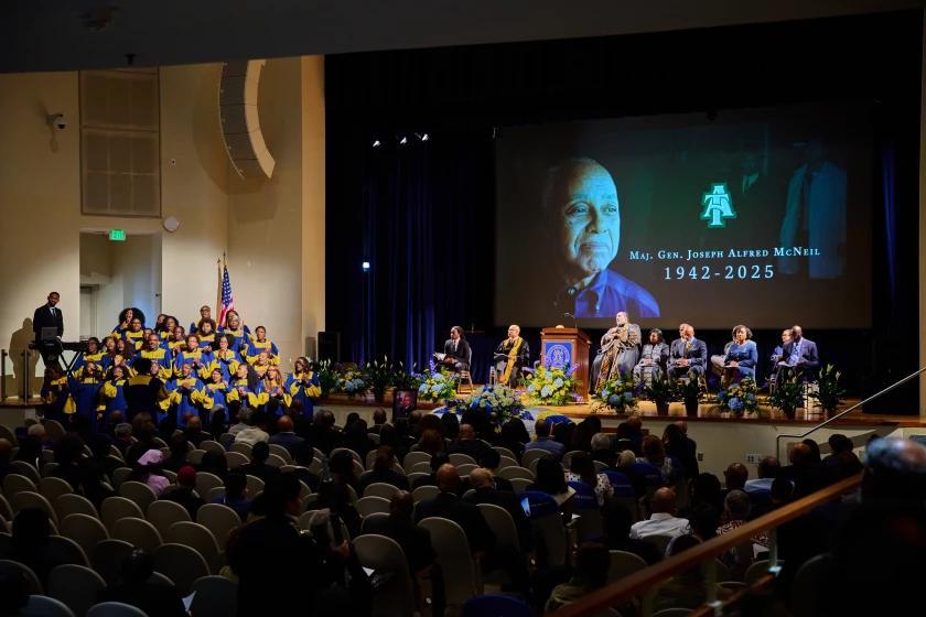 NC A&T honors life of iconic Greensboro Four member Joseph McNeil in ...