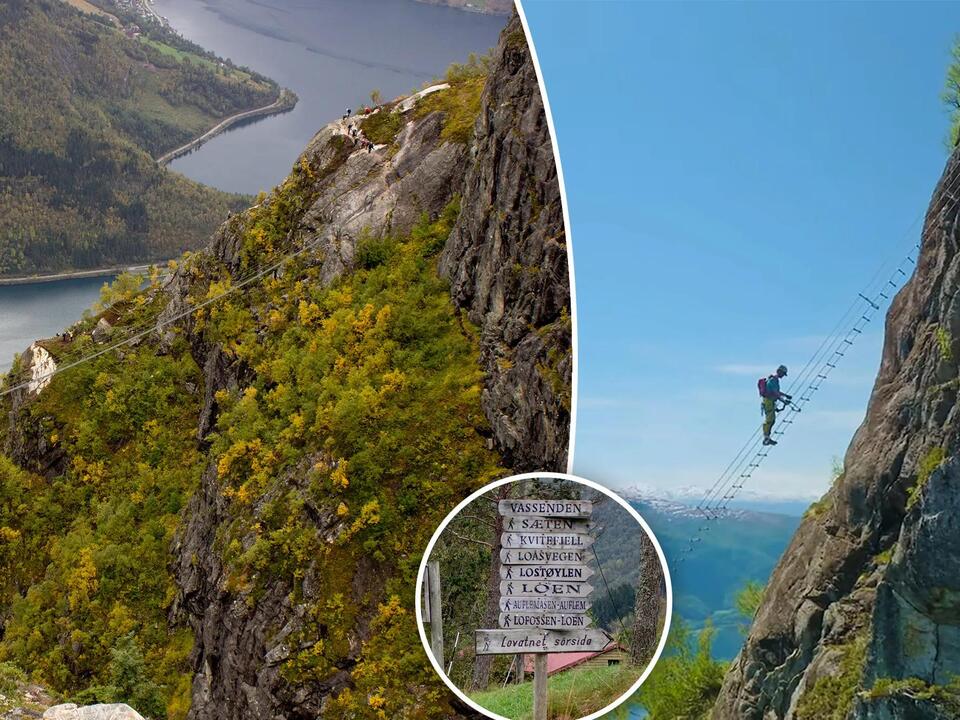 This insane new ‘floating’ ladder climb above the Norwegian fjords is ...