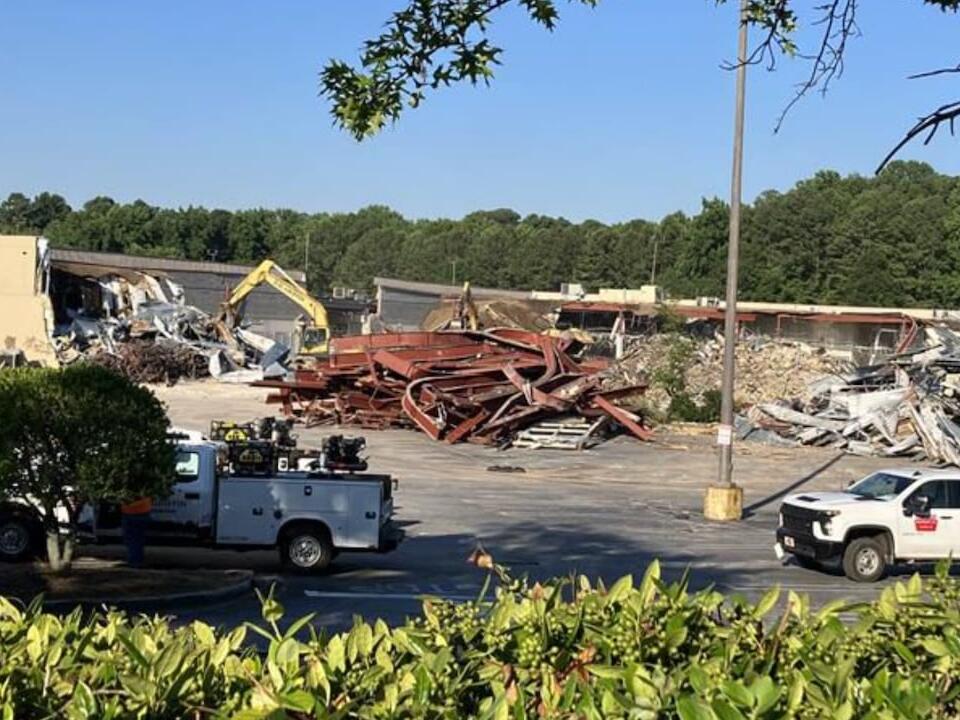 Crews tear down North DeKalb Mall to make way for new mixed-use development