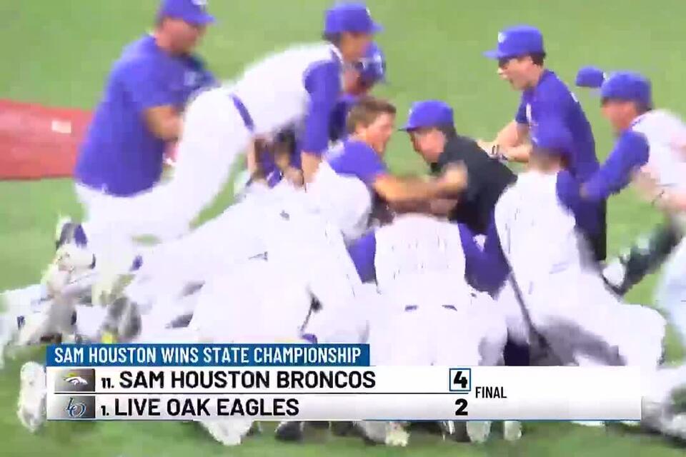 Sam Houston Broncos win State Championship Baseball - NewsBreak