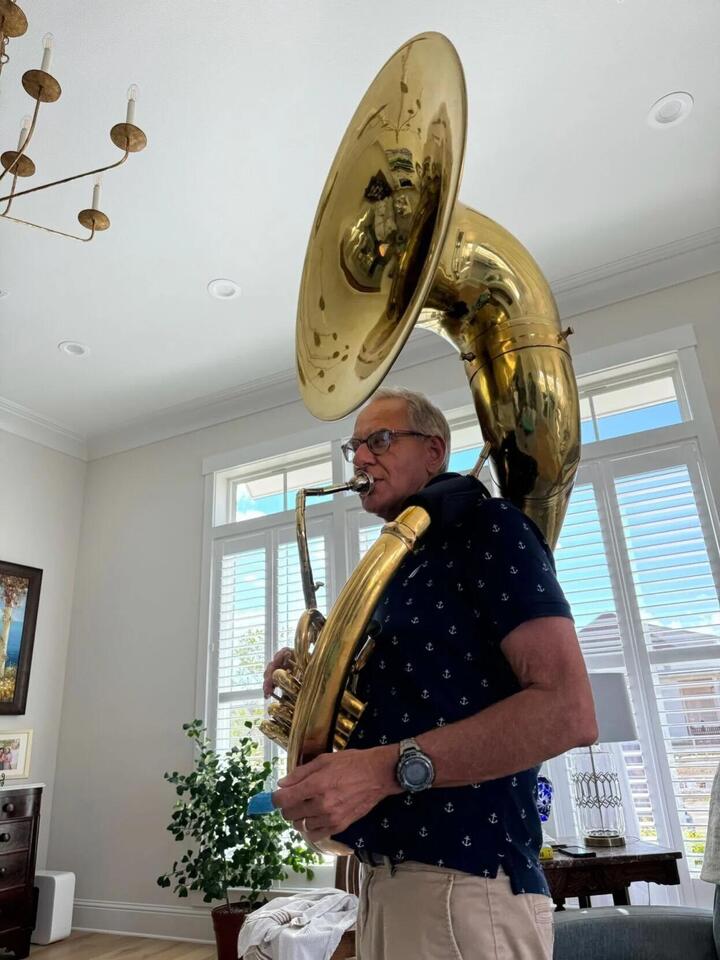 This 66-year-old tuba player just became LSU Tiger Band's oldest member ...