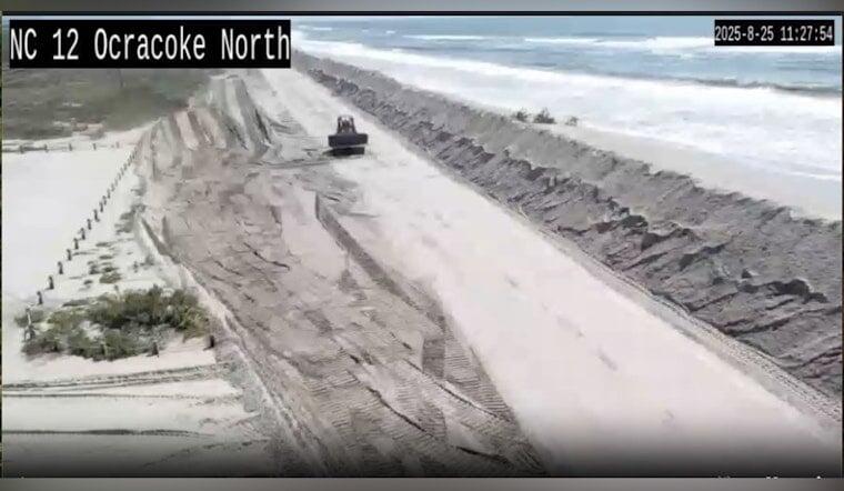 NC12 Reopens on Ocracoke Island Following Hurricane Erin, Restoring ...
