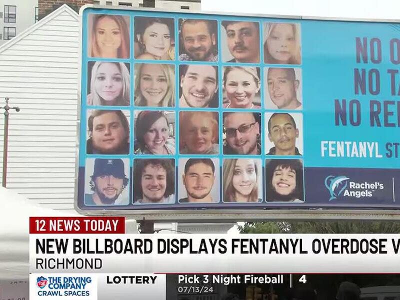 A new billboard shows victims’ faces in latest effort against the ...