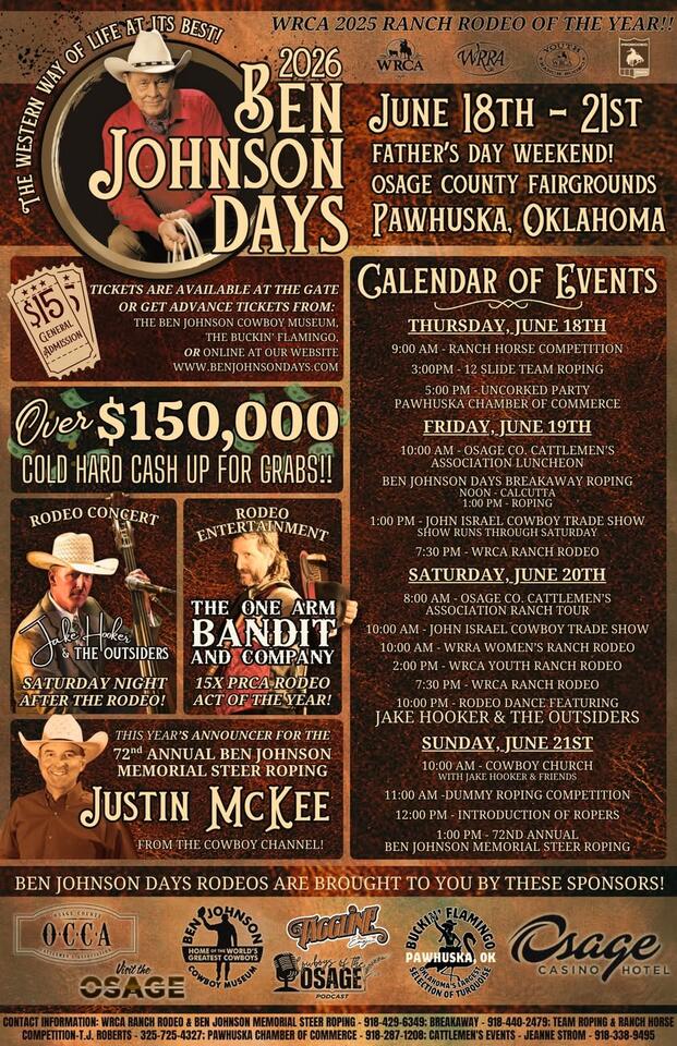 Ben Johnson Days Rodeo Weekend June 18–21 - NewsBreak