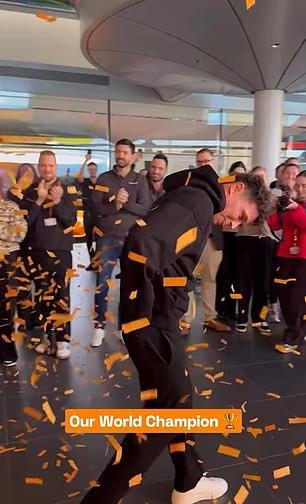 A hero's welcome! Lando Norris fights back the tears during rapturous ...