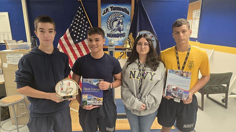 J.P. Taravella Naval JROTC Earns Academic Award - NewsBreak