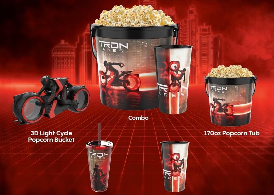 Cinemark Reveals TRON: Ares Lightcycle Popcorn Bucket Coming Soon - NewsBreak