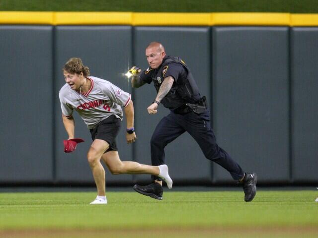 Video shows officer use Taser on fan at Reds-Guardians game