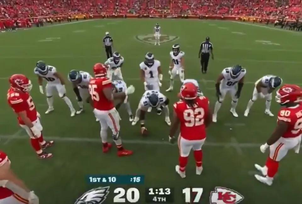 Jalen Hurts slams Chris Jones with ‘shut up’ 9-word message in heated Chiefs-Eagles rematch ...