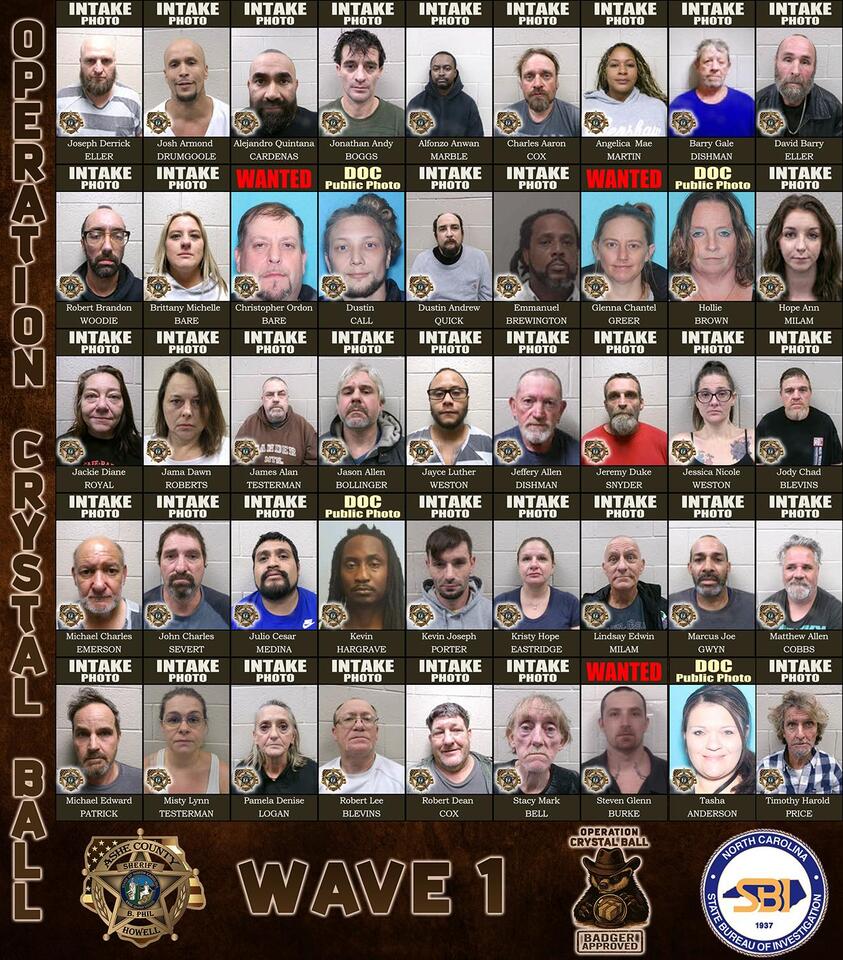 Operation Crystal Ball captures more than 40 suspects on multiple drug ...