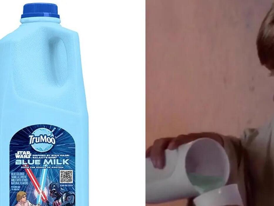 Star Wars fans can soon enjoy blue milk from a galaxy far, far away at home