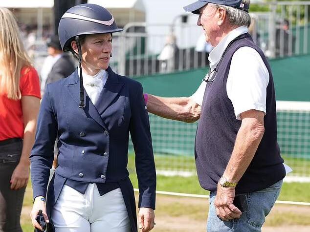 Captain Mark Phillips, 75, is joined by Belgian equestrian girlfriend ...