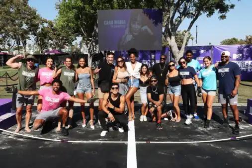 The Challenge winner looks worlds away from her MTV job as she gives ...