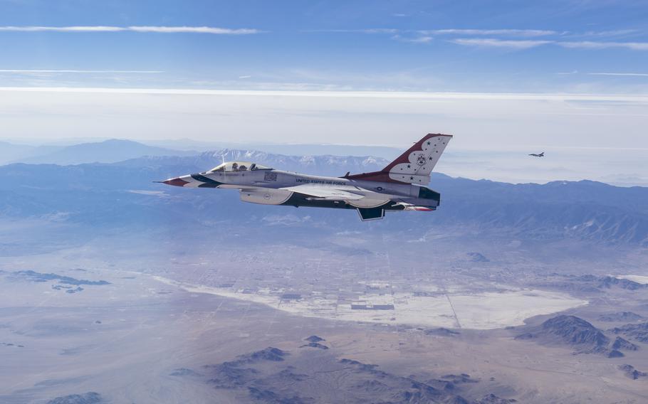 Air Force Thunderbird jet crashes in Southern California; pilot ejects ...