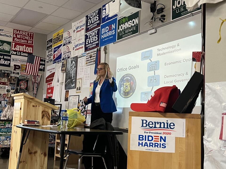 Sarah Godlewski talks about her role as Secretary of State role at ...