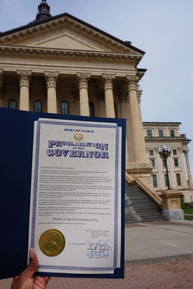 Kansas marks first Women in Sports Broadcasting Day - NewsBreak