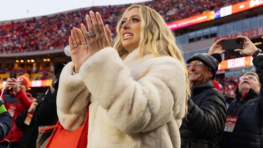 Brittany Mahomes Turns Heads in Chiefs Color Bikini Super Bowl Week ...