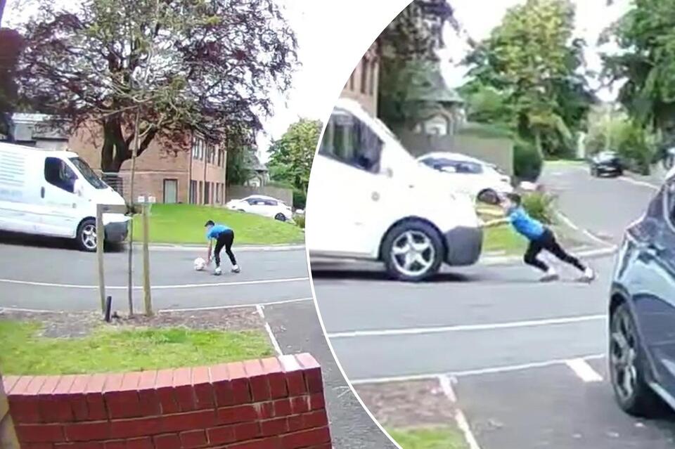 ‘Superhero’ kid stops runaway van from rolling downhill - NewsBreak