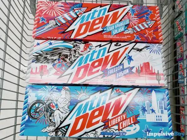 SPOTTED: Mtn Dew Star Spangled Splash and Freedom Fusion