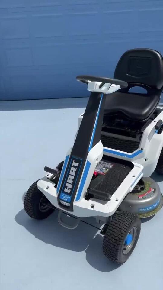 The worlds smallest riding mower has a secret feature! It might not be ...