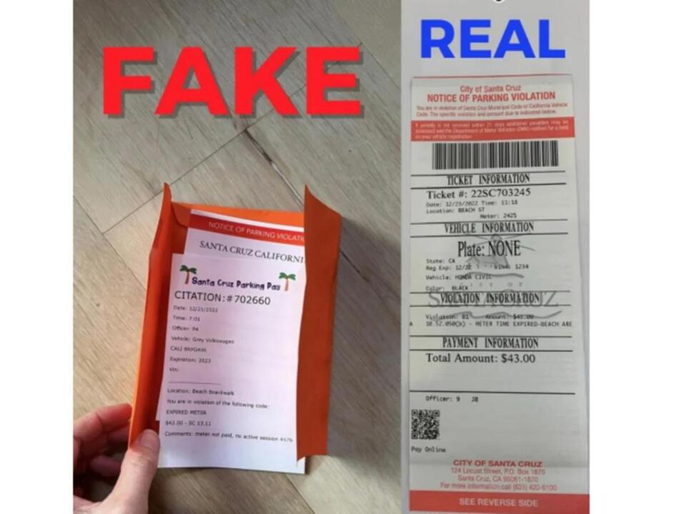 Fake parking tickets are a scam bedeviling unsuspecting drivers