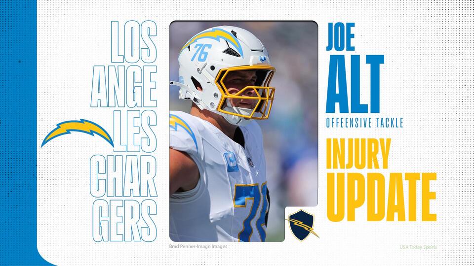 Joe Alt injury: Chargers left tackle carted off with ankle injury vs ...