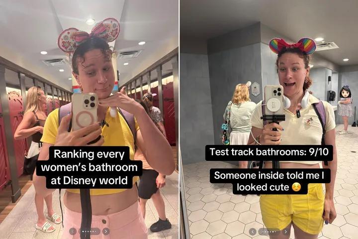 Trans influencer filming in the women’s room at Disney World is ...