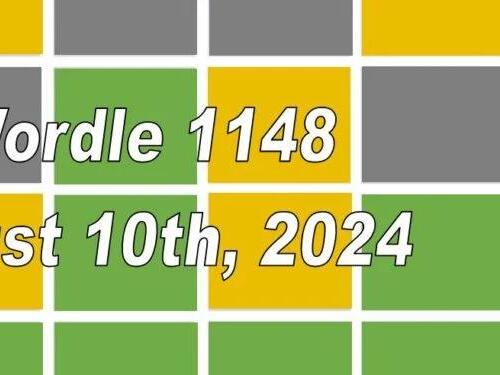 ‘Wordle’ Answer Today 1148 August 10th 2024 – Hints and Solution (8/10/24)