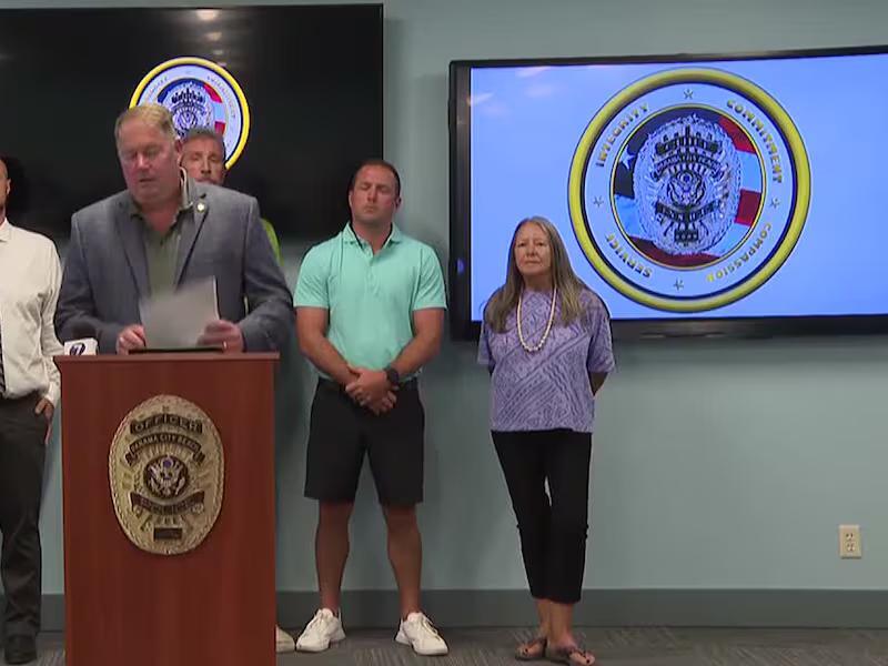 Press conference on PCB Chief Talamantez investigation