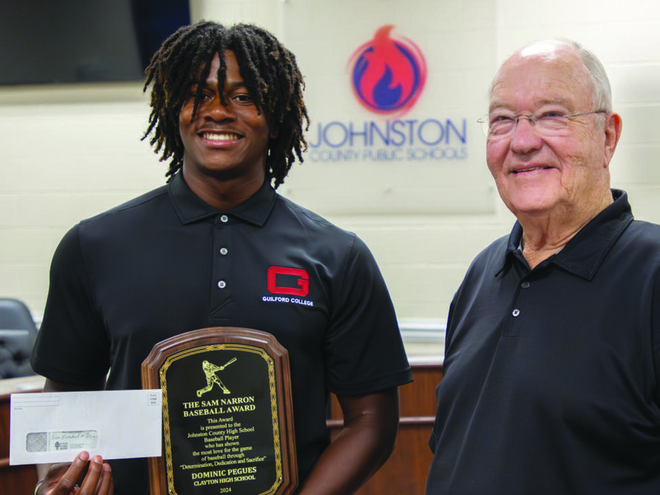 Clayton High’s Pegues wins Sam Narron Award