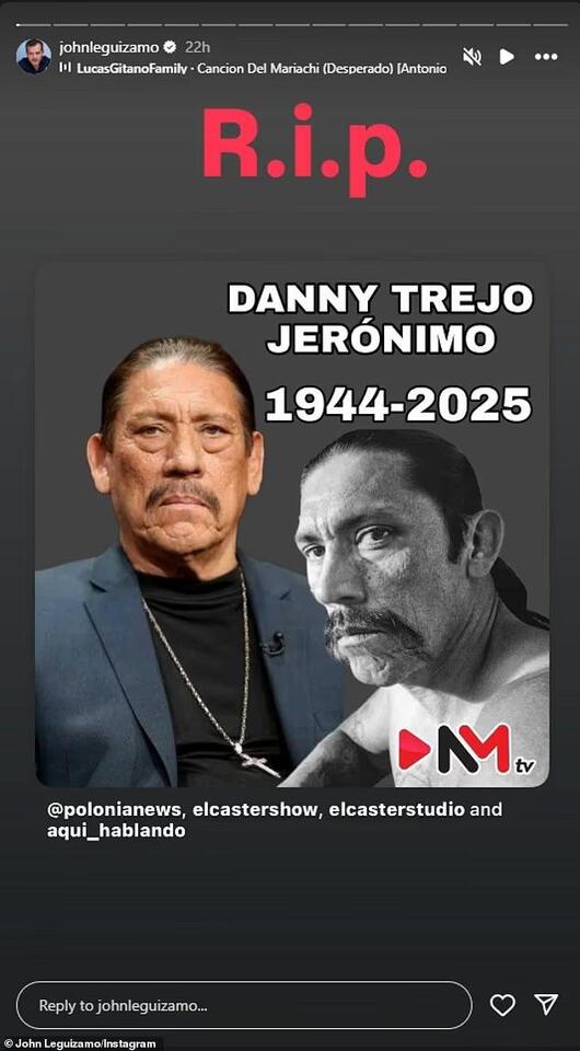 Danny Trejo, 81, shuts down viral death rumors spread by his former co ...