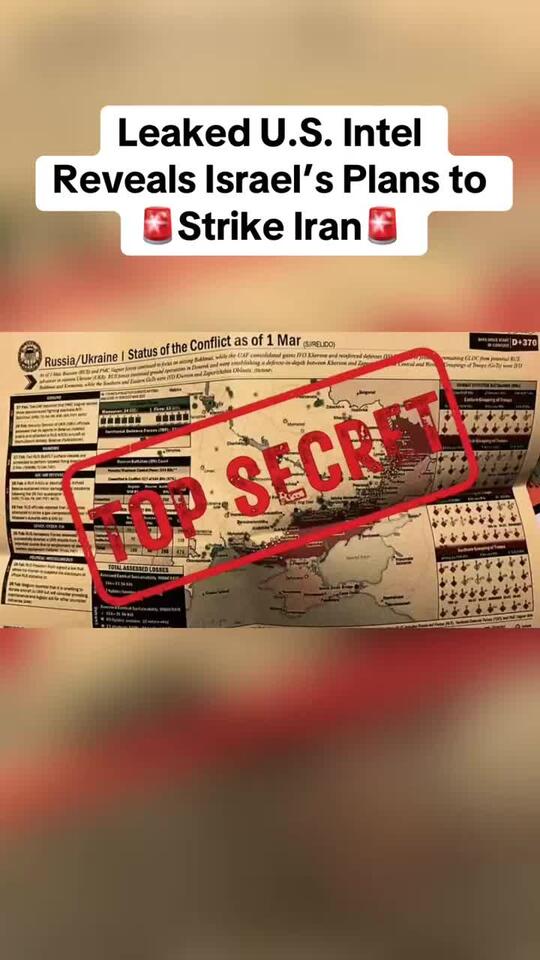 Classified U.S. documents reveal Israel's potential military move ...