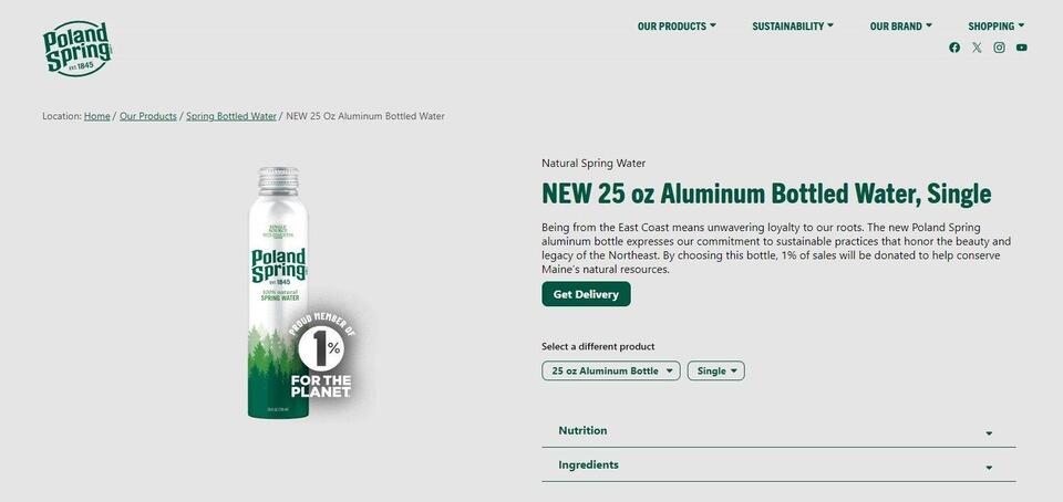 Poland Springs and others switching to aluminum bottles - NewsBreak