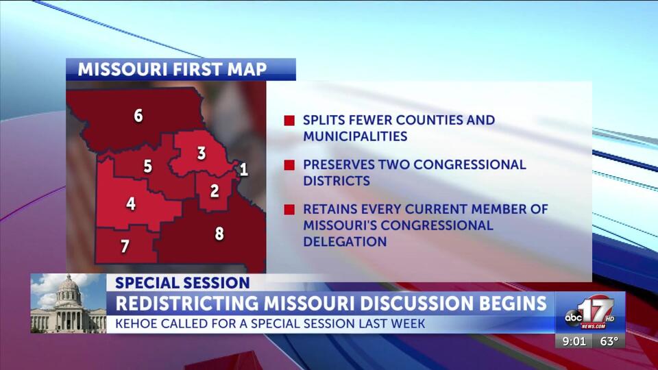 Special session on redistricting Missouri’s congressional map to get ...