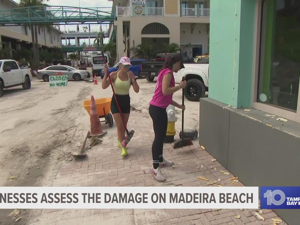 Businesses assess damage from Helene on Madeira Beach