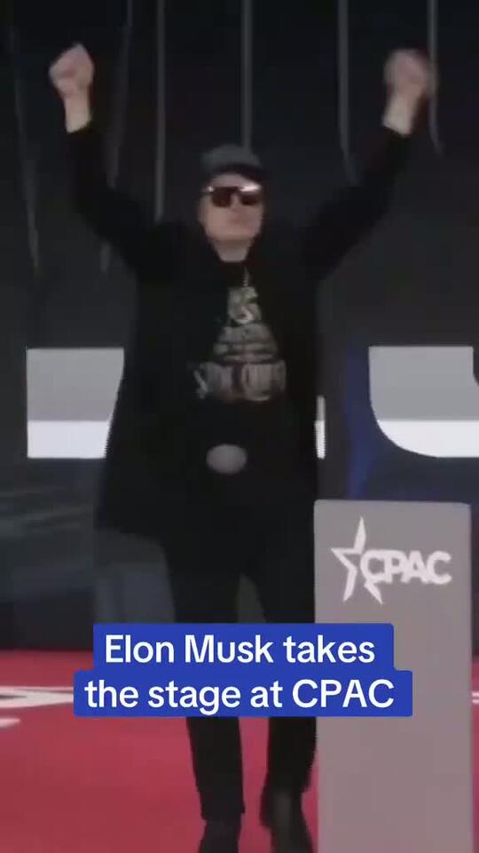 Elon Musk took the stage at the annual Conservative Political Action ...