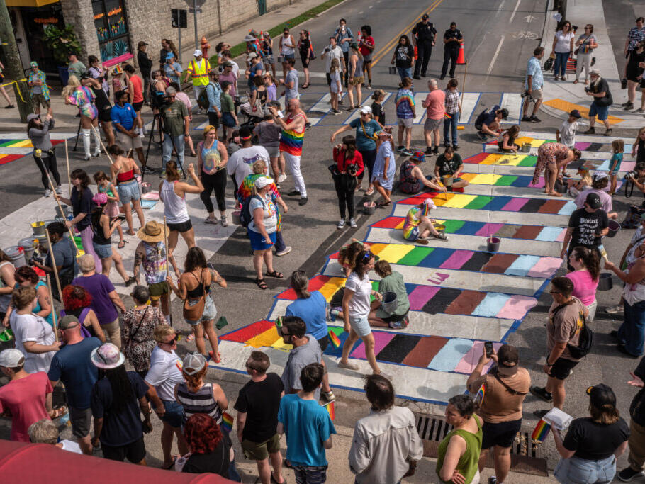 Nashville gets first rainbow crosswalk to support LGBTQ community