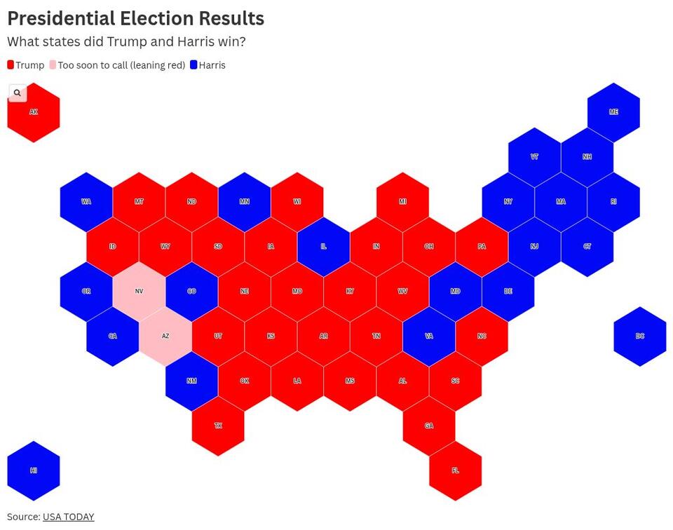 2024 US election results: Which states did Trump, Harris win? See ...