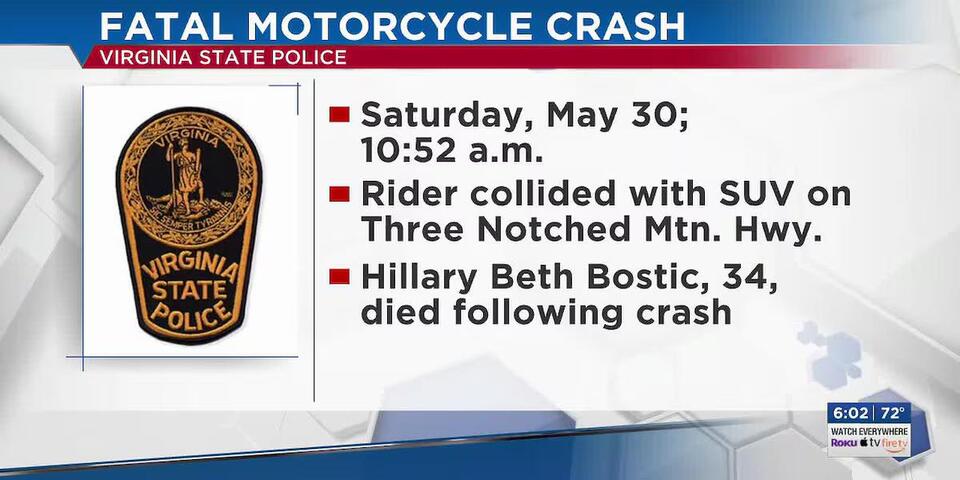 VSP identifies motorcyclist killed in Route 250 crash in Augusta County ...