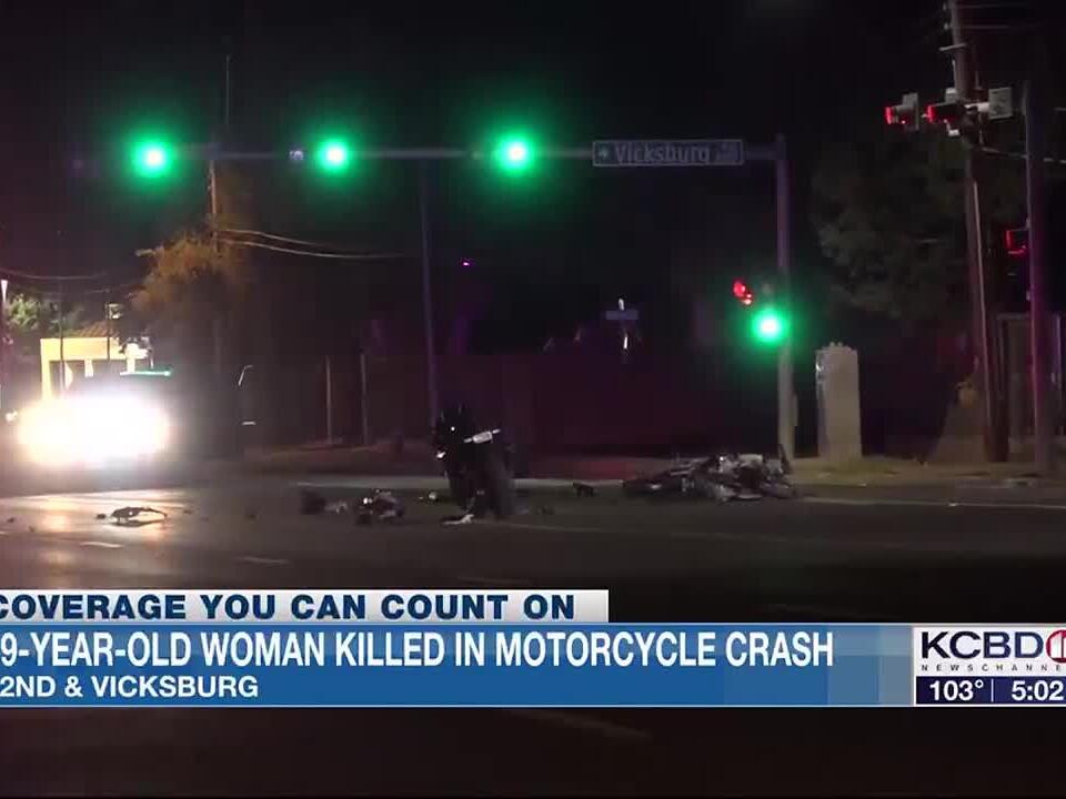 19-year-old woman killed in motorcycle crash Tuesday night